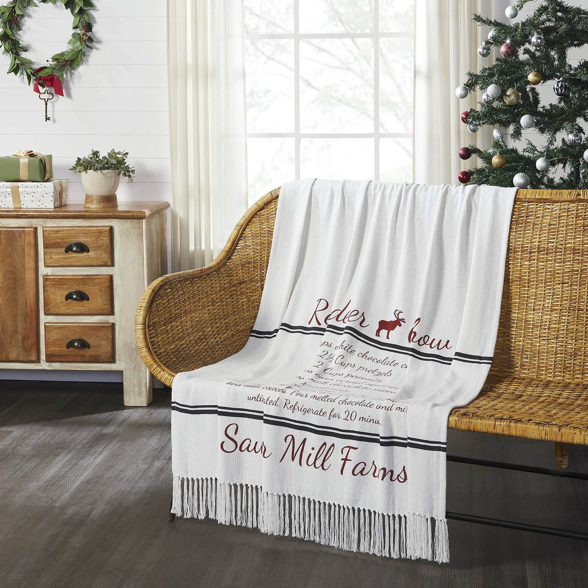 Sawyer Mill Holiday Woven Throw – VHC Brands Home Decor
