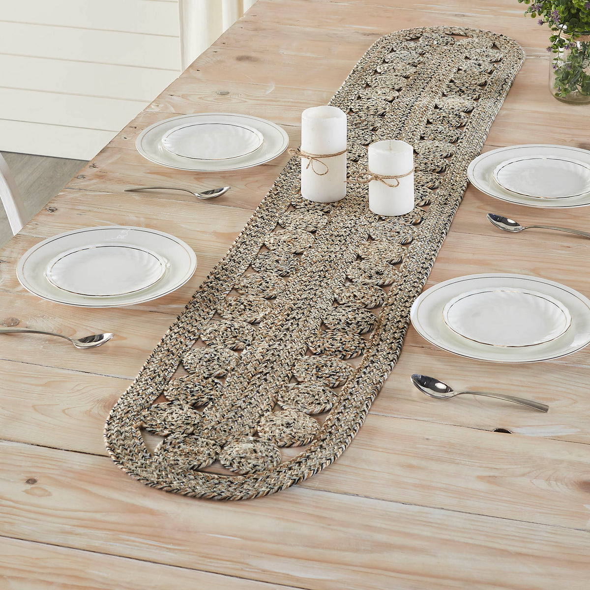 Celeste Blended Pebble Indoor/Outdoor Runner Oval 12x72 – VHC Brands ...