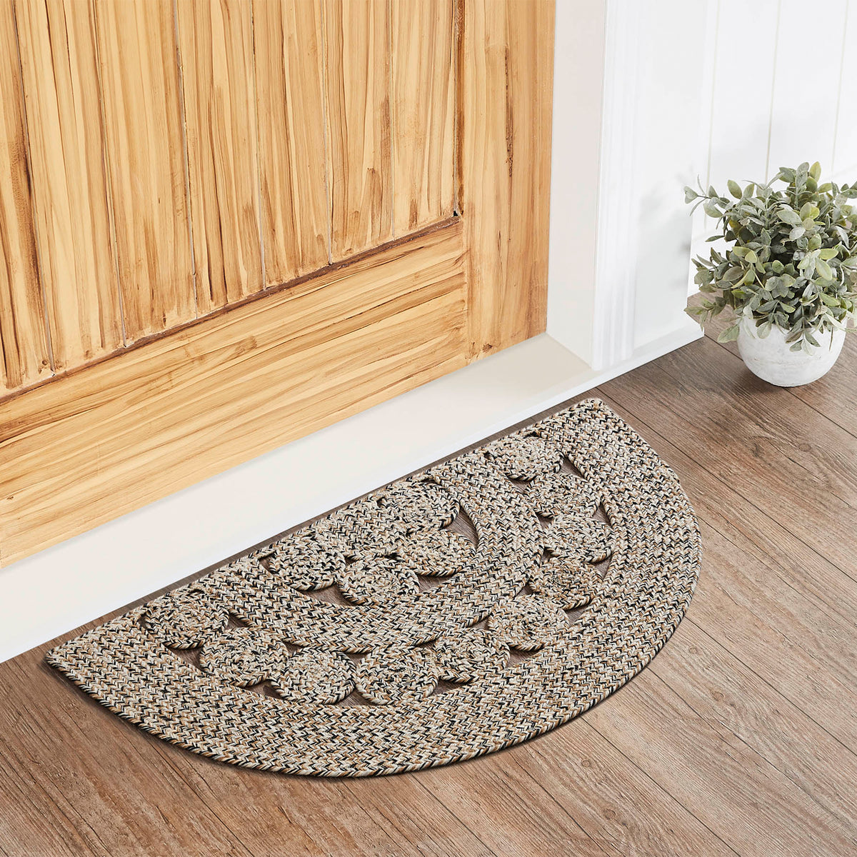 Celeste Blended Pebble Indoor/Outdoor Half Circle Rug 19.5x36 – VHC ...