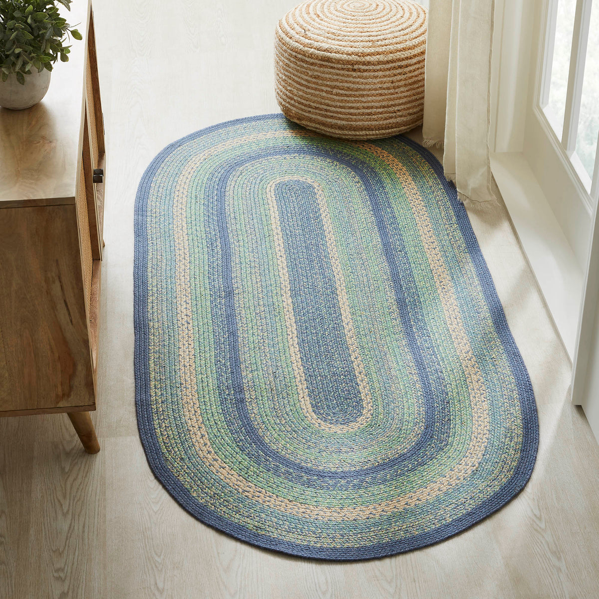 Jolie Jute Rug Oval w/ Pad 36x72 – VHC Brands Home Decor