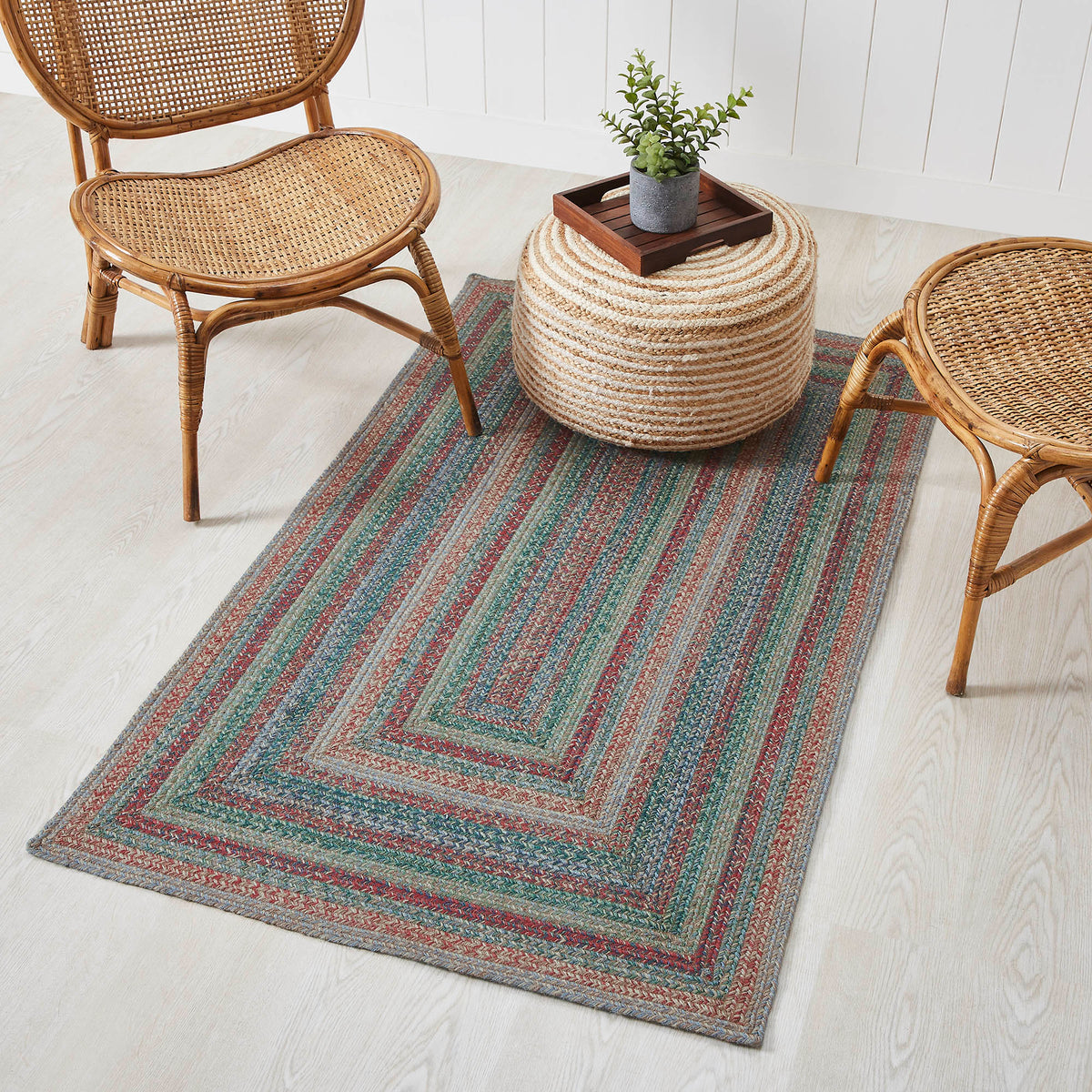 Multi Jute Rug Rect w/ Pad 36x60 – VHC Brands Home Decor