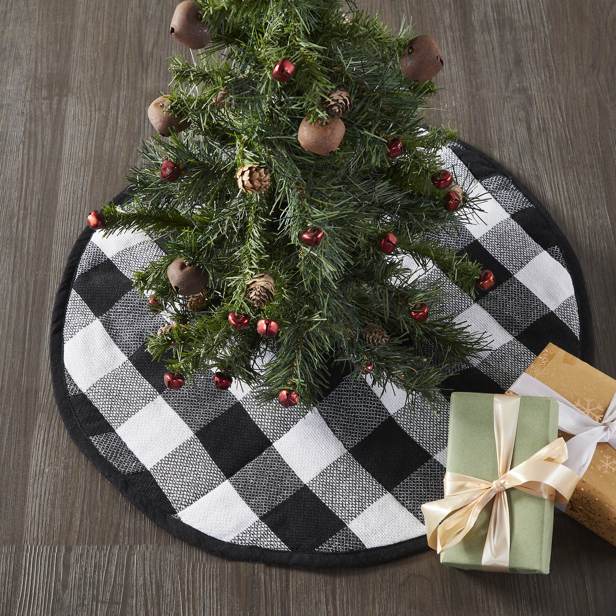 Annie Red Check Tree Skirt 48 – VHC Brands Home Decor
