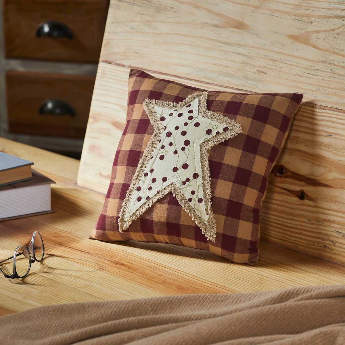 Pip Vinestar Primitive Star Pillow 12x12 – VHC Brands Home Decor