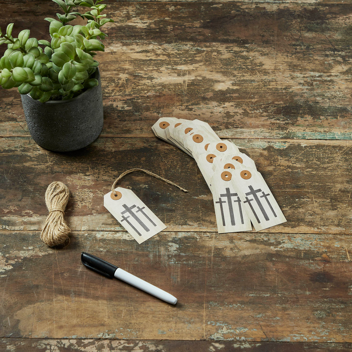 Celebrate Grace Crosses Paper Tag 3.75x1.75 w/ Twine Set of 50 – VHC ...