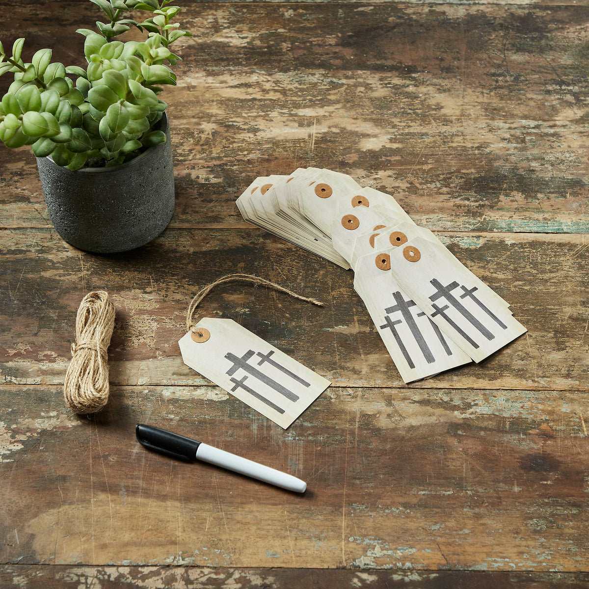 Celebrate Grace Crosses Paper Tag 4.75x2.25 w/ Twine Set of 50 – VHC ...