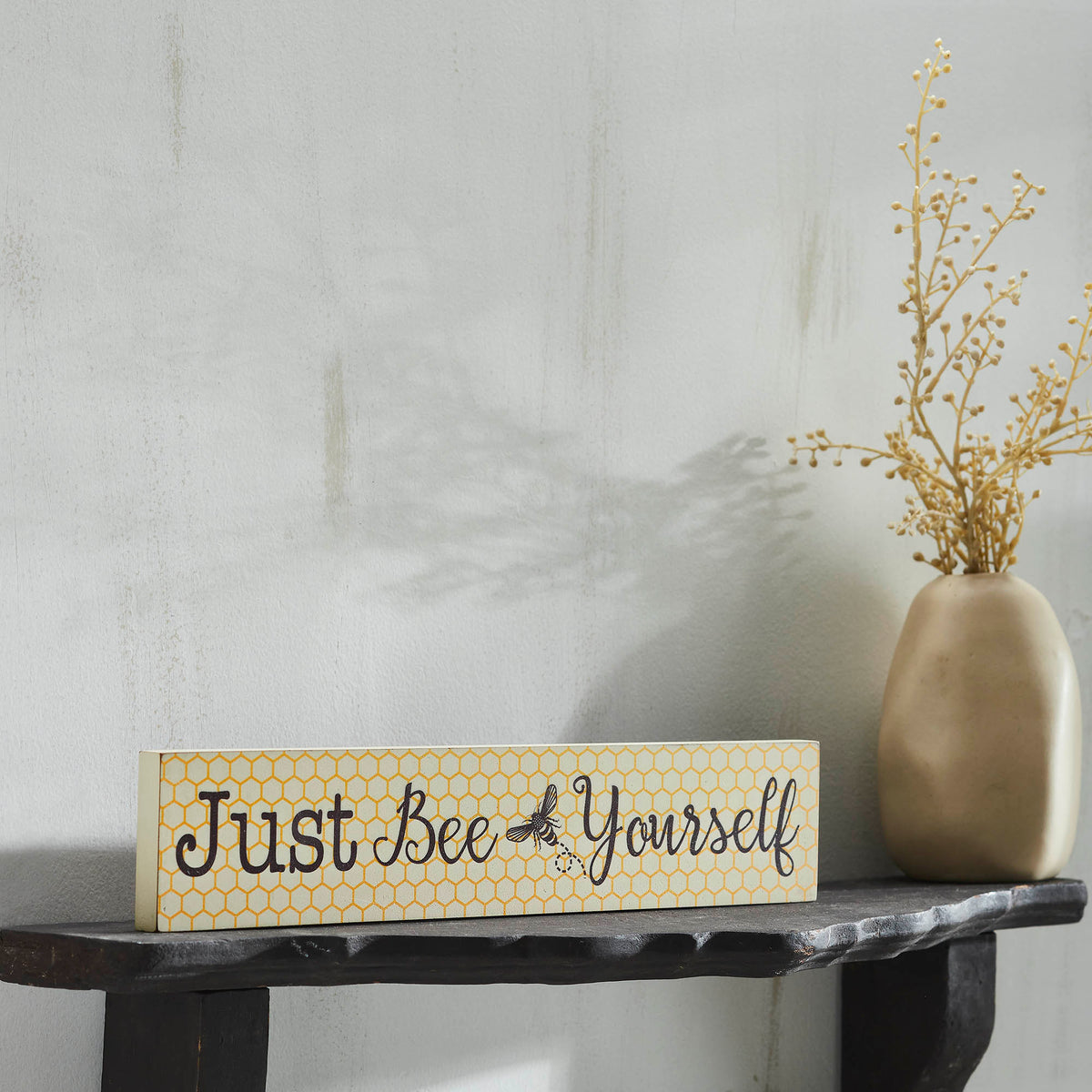 Buzzy Bees Just Bee Yourself MDF Wall Sign 3x14x0.75 – VHC Brands Home ...