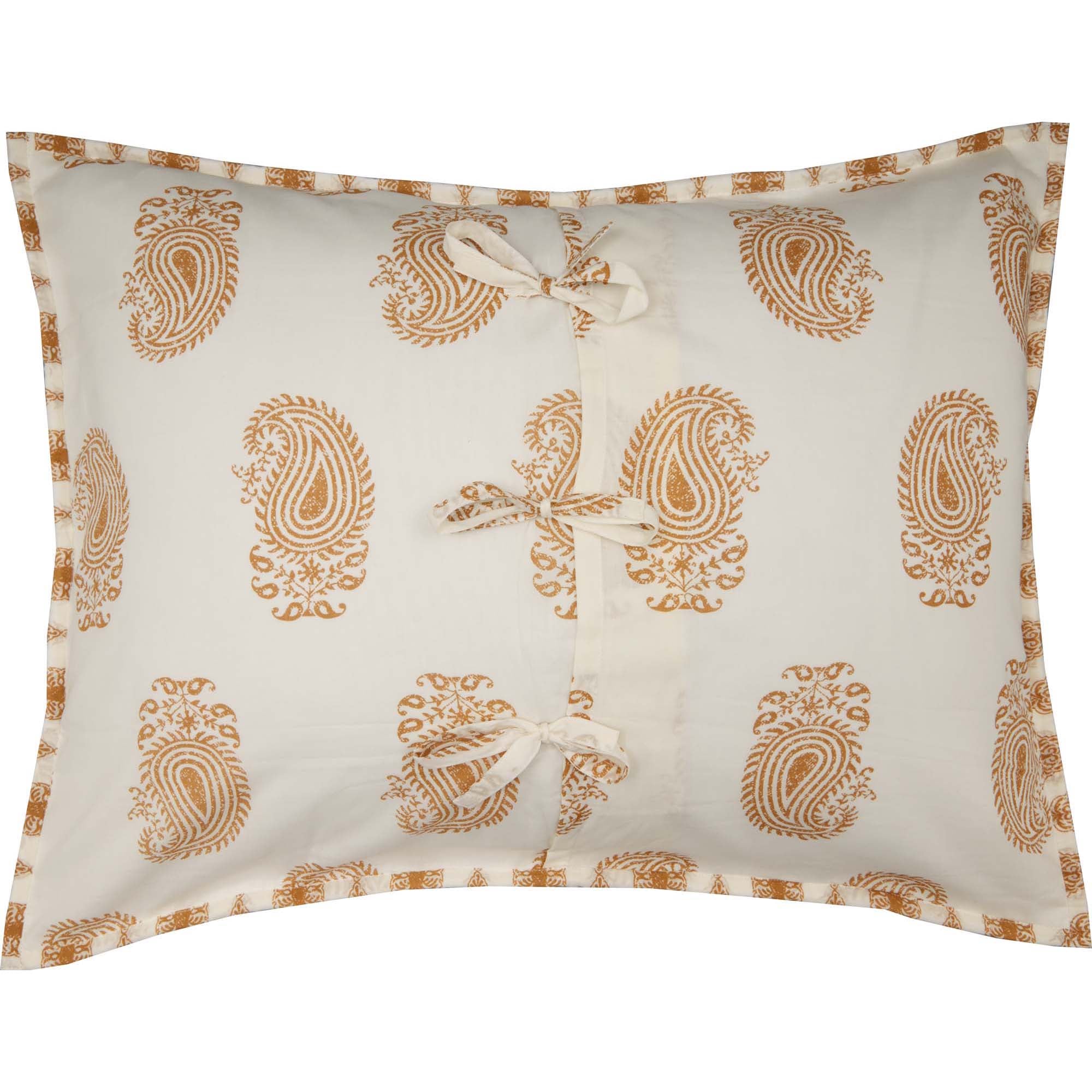 Farmhouse Sham Distressed Appearance Avani Quilted Bedroom Decor VHC B ...