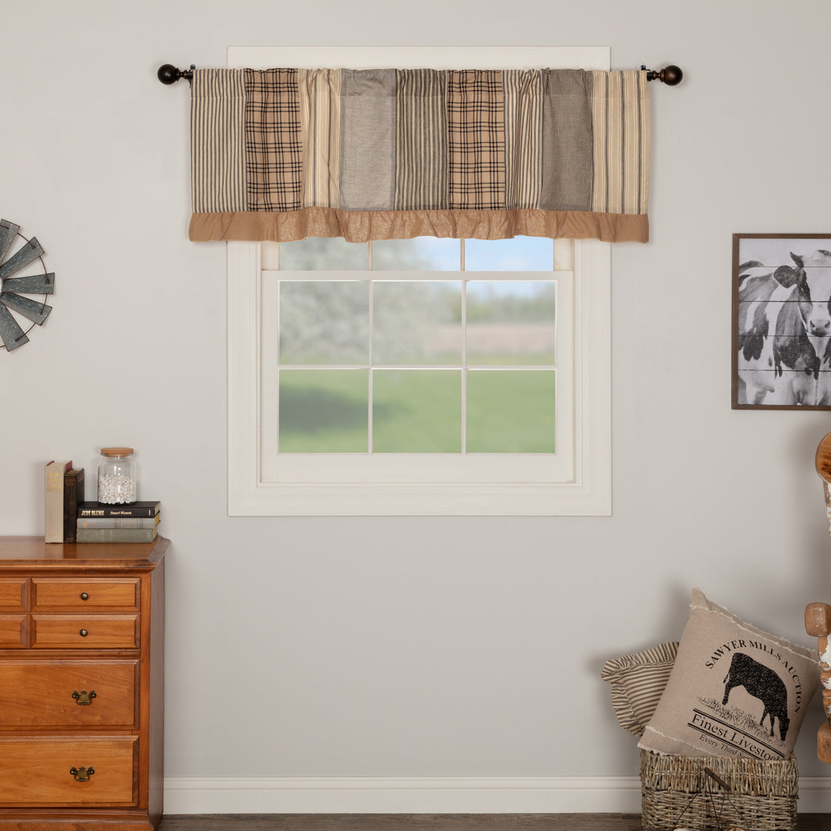 Sawyer Mill Patchwork Valance – VHC Brands Home Decor